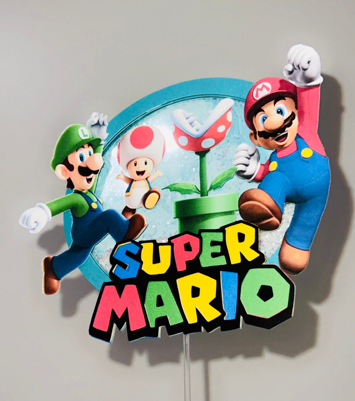 Super Mario Cake Toppers - Etsy