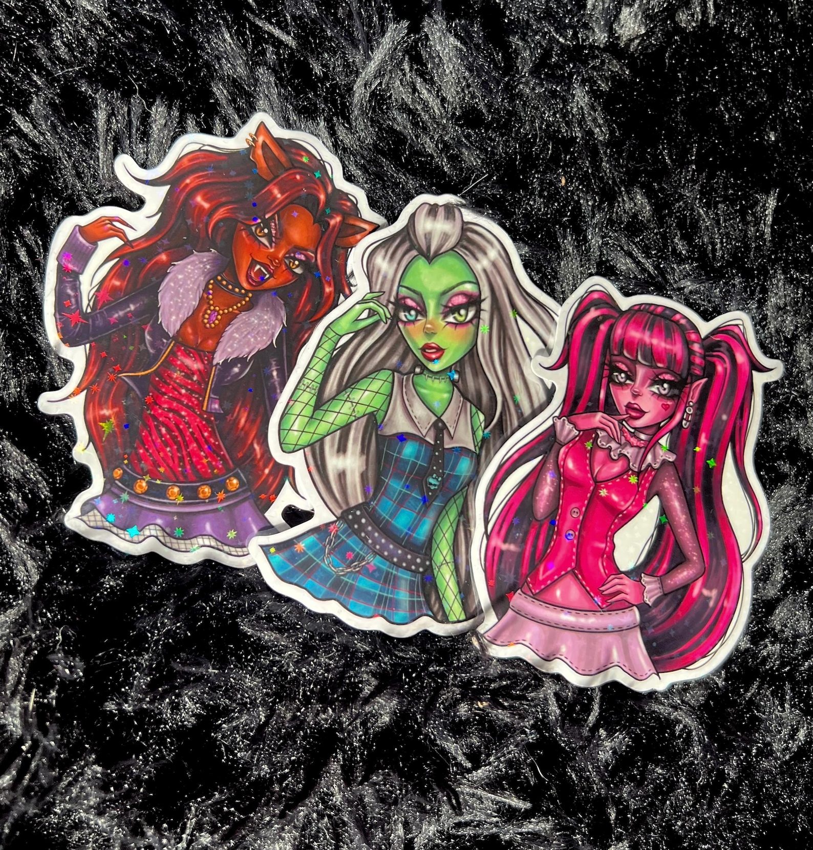 MONSTER HIGH STICKERS Monster High Inspired Stickers 3 Piece Set ...
