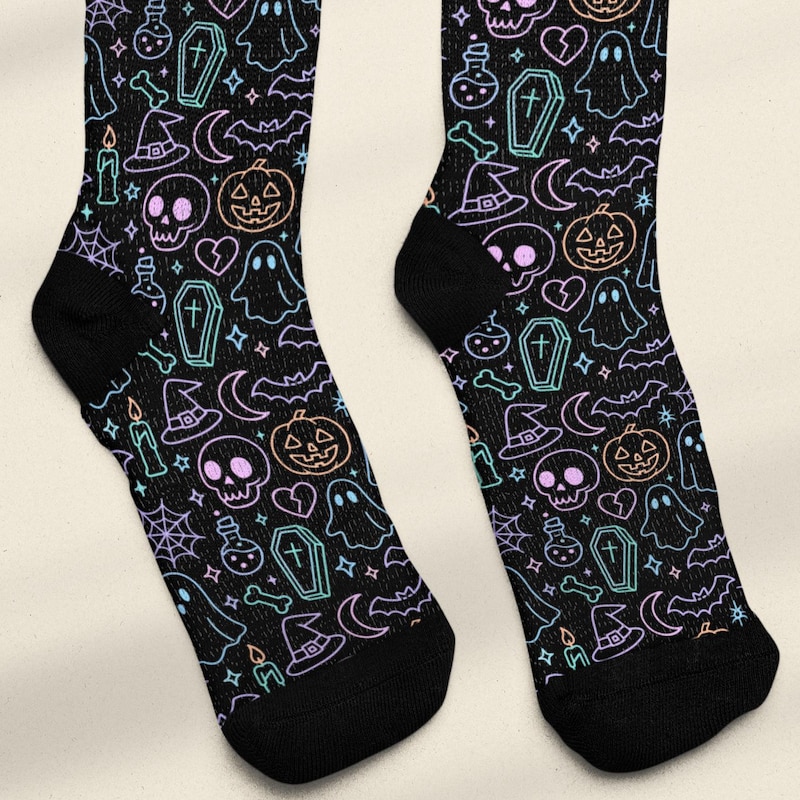 Adult Men Skeleton Socks - Etsy