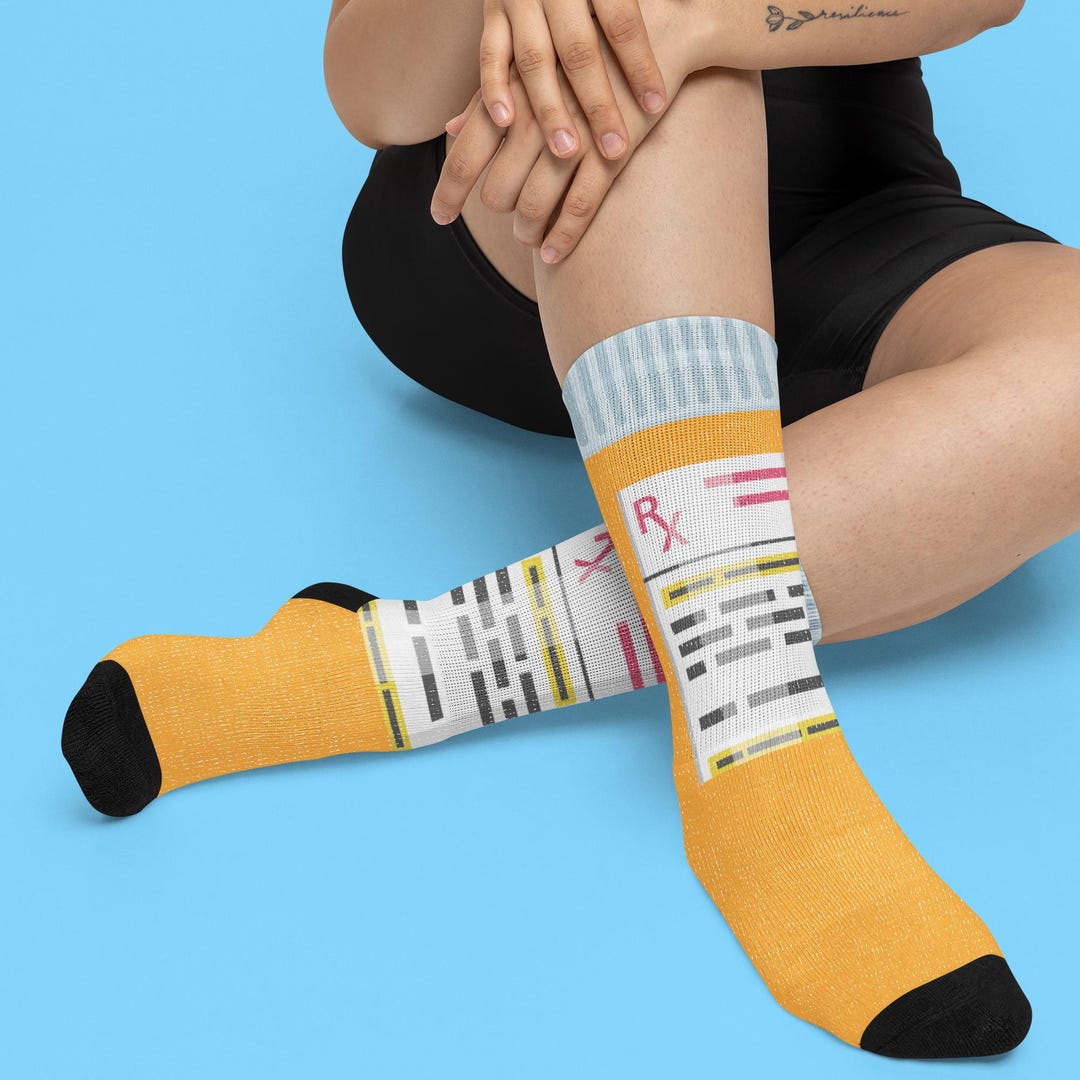 Doctor Socks, Prescription Pill Bottle Socks, Gift for Pharmacist ...