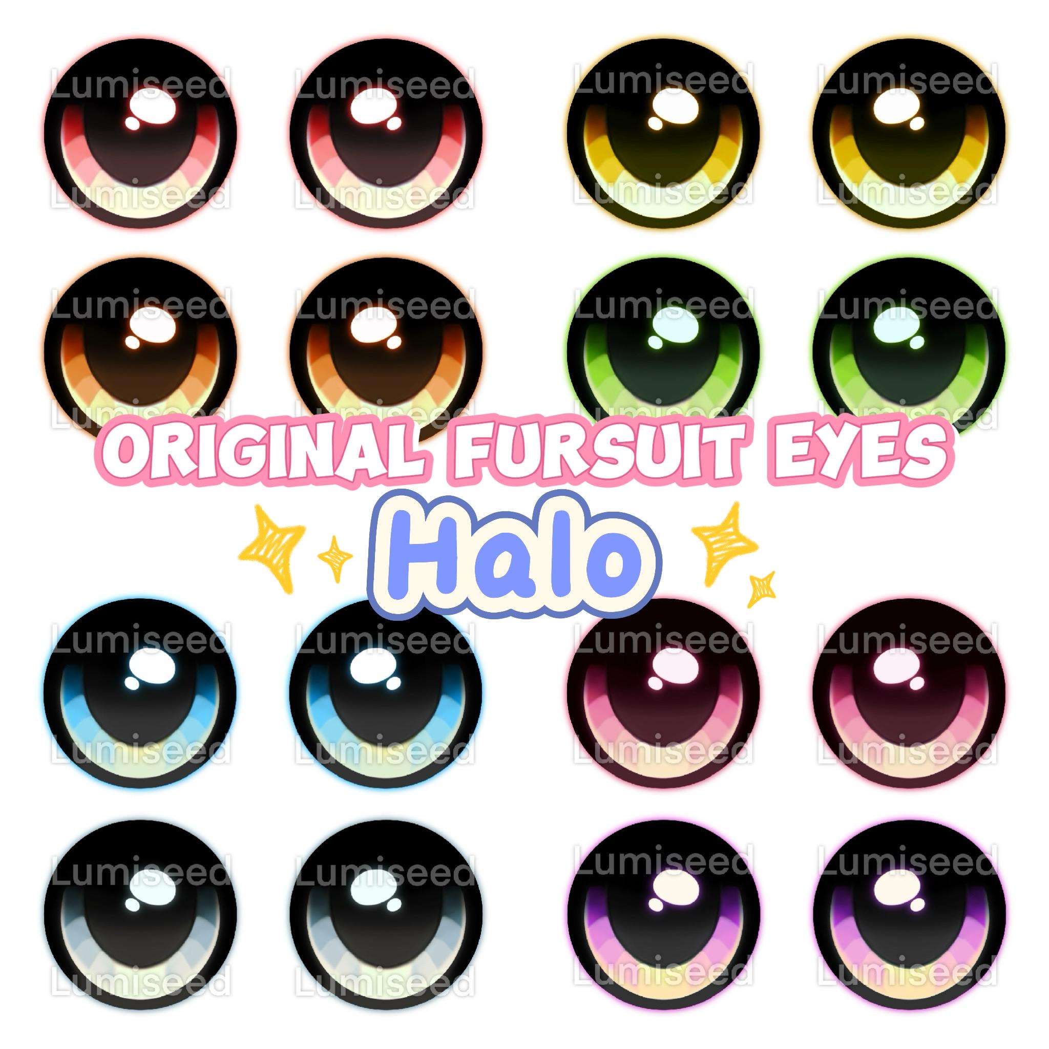 Printable Fursuit Eye Pack DIGITAL DOWNLOAD Kemono Style Fursuit Eyes ...