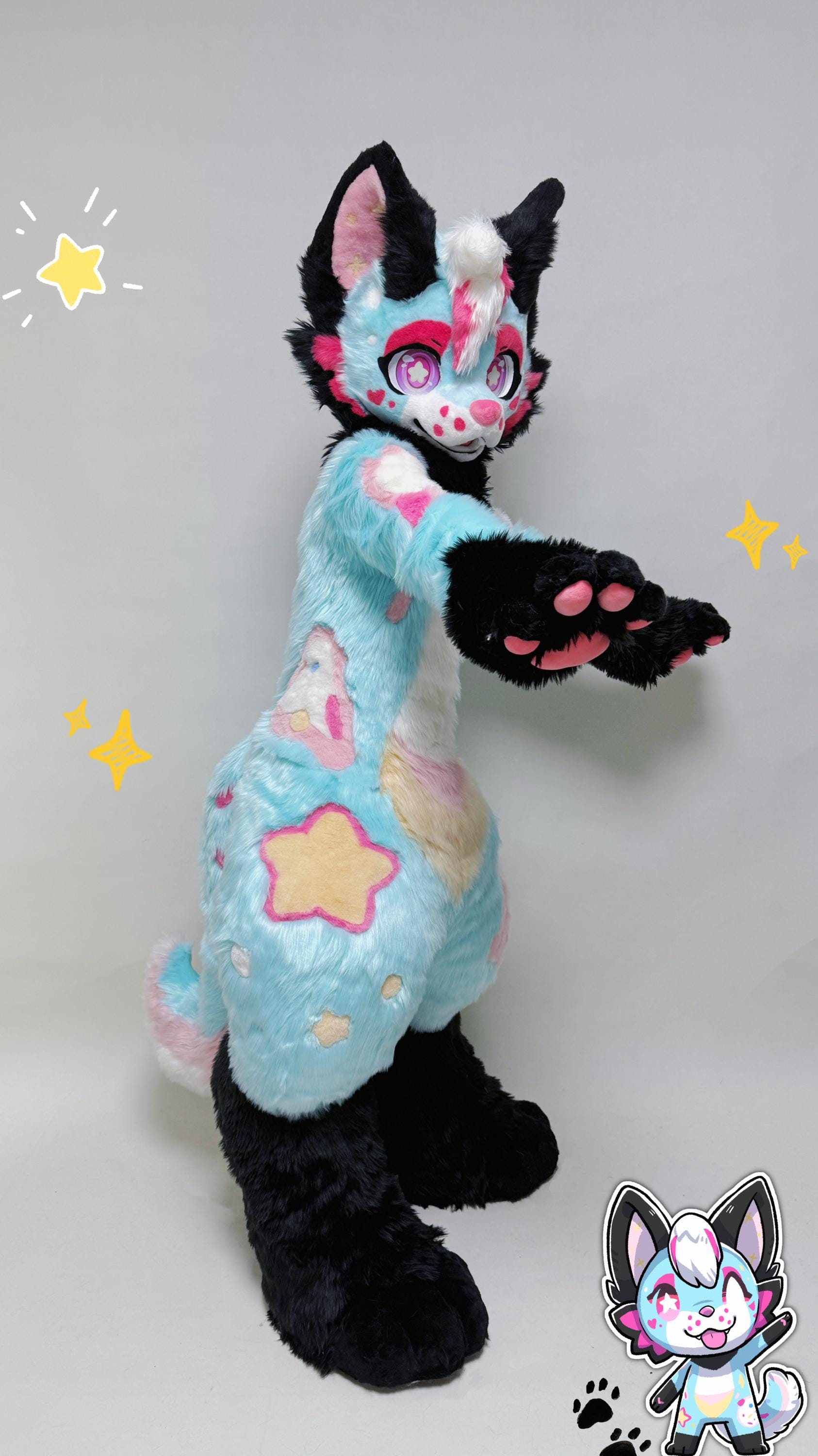Fursuit Commission Open [showcase] | Vanilla Ice Cream Puppy Fursuit ...