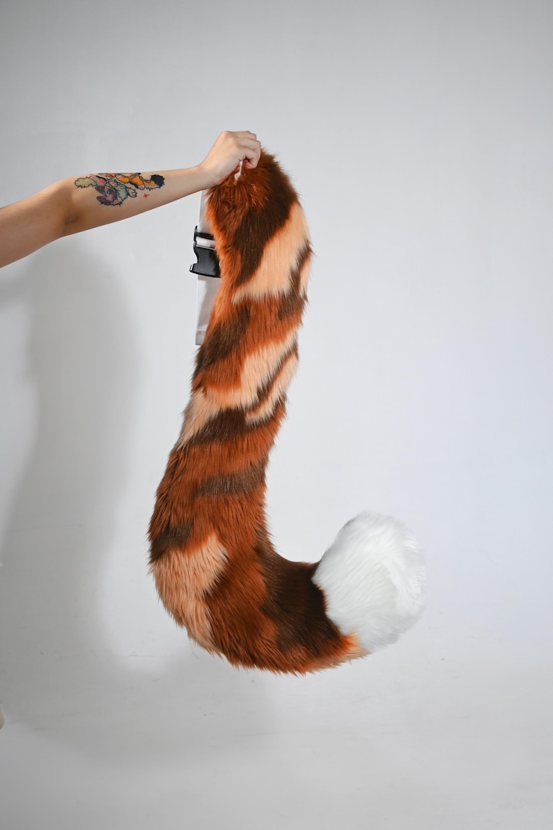 Custom Fursuit Tail Commission | Fluffy Kemono Fox Wolf Dog Tail ...