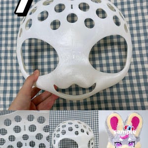 Customizable Kemono Fursuit Head Base 3D Printed Skull Mask - Flexible ...
