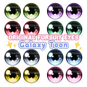 Printable Fursuit Eye Pack DIGITAL DOWNLOAD Kemono Style Fursuit Eyes ...