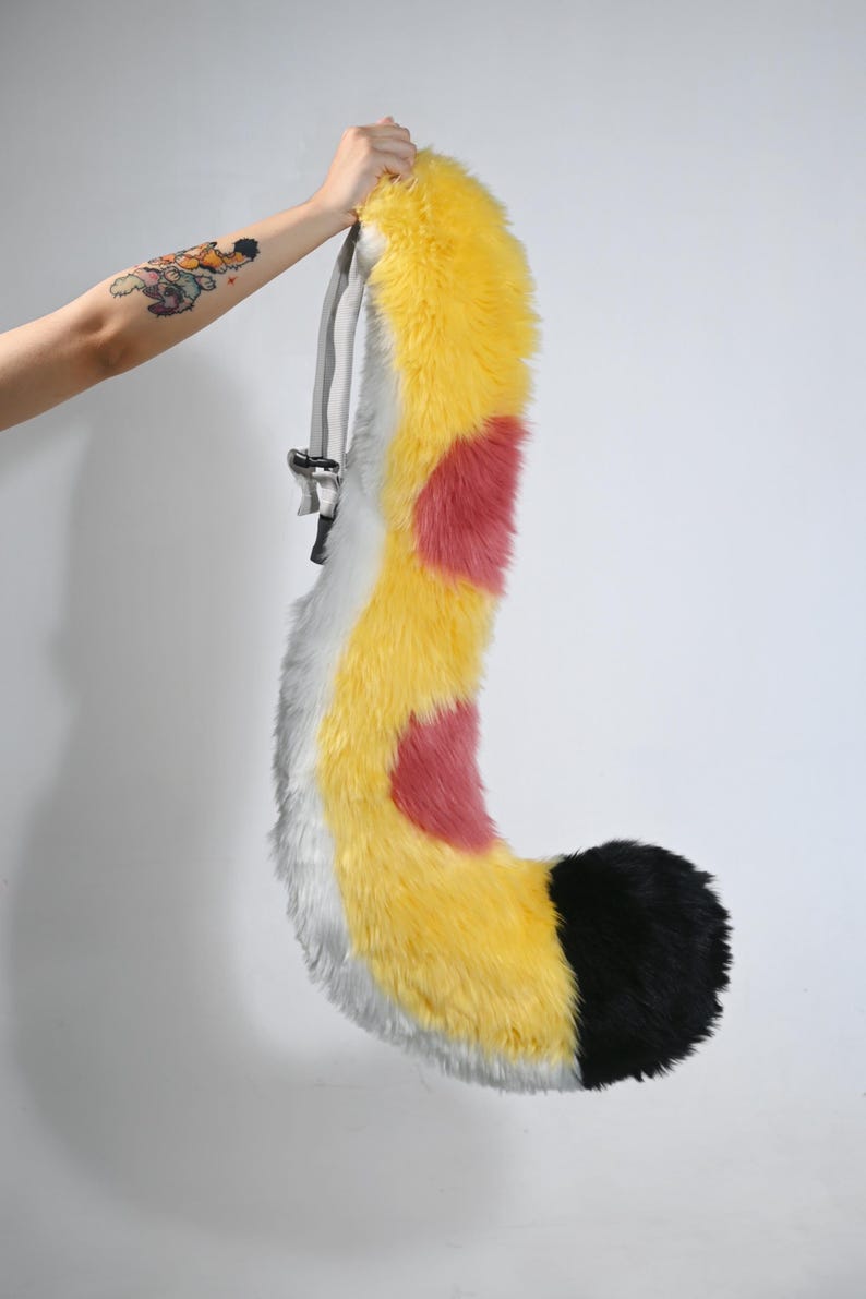 Custom Fursuit Tail Commission | Fluffy Kemono Fox Wolf Dog Tail ...