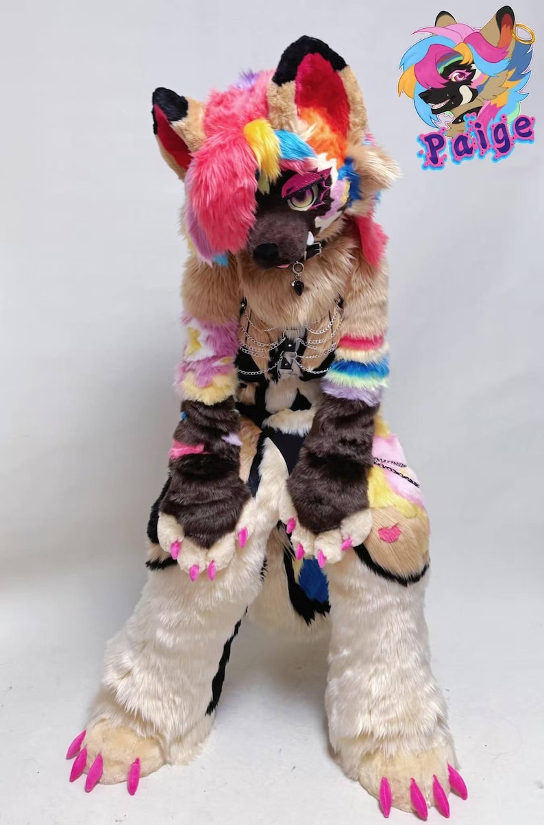Custom Fursuit Commission OPEN! Stylized Toony Hyena Fursuit Fullsuit ...