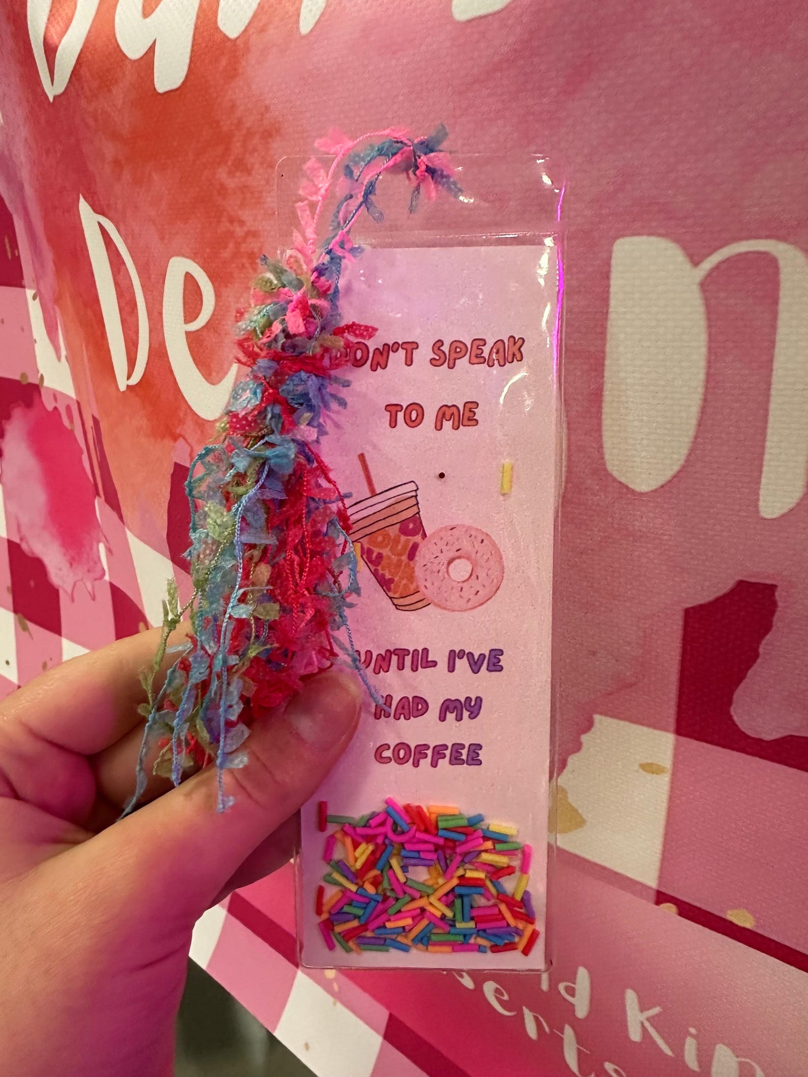 Confetti/glitter Bookmark - Etsy