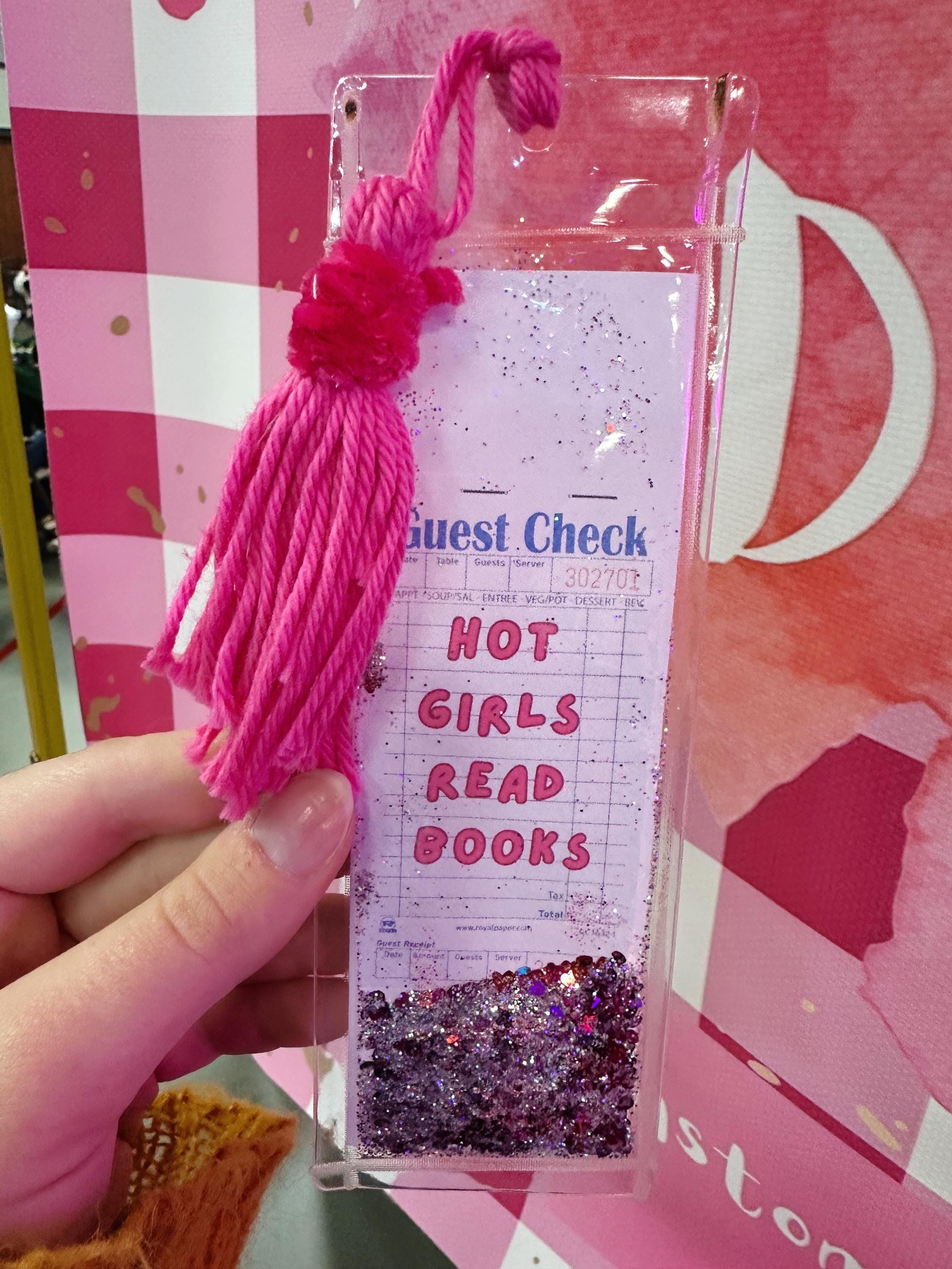 Confetti/glitter Bookmark - Etsy