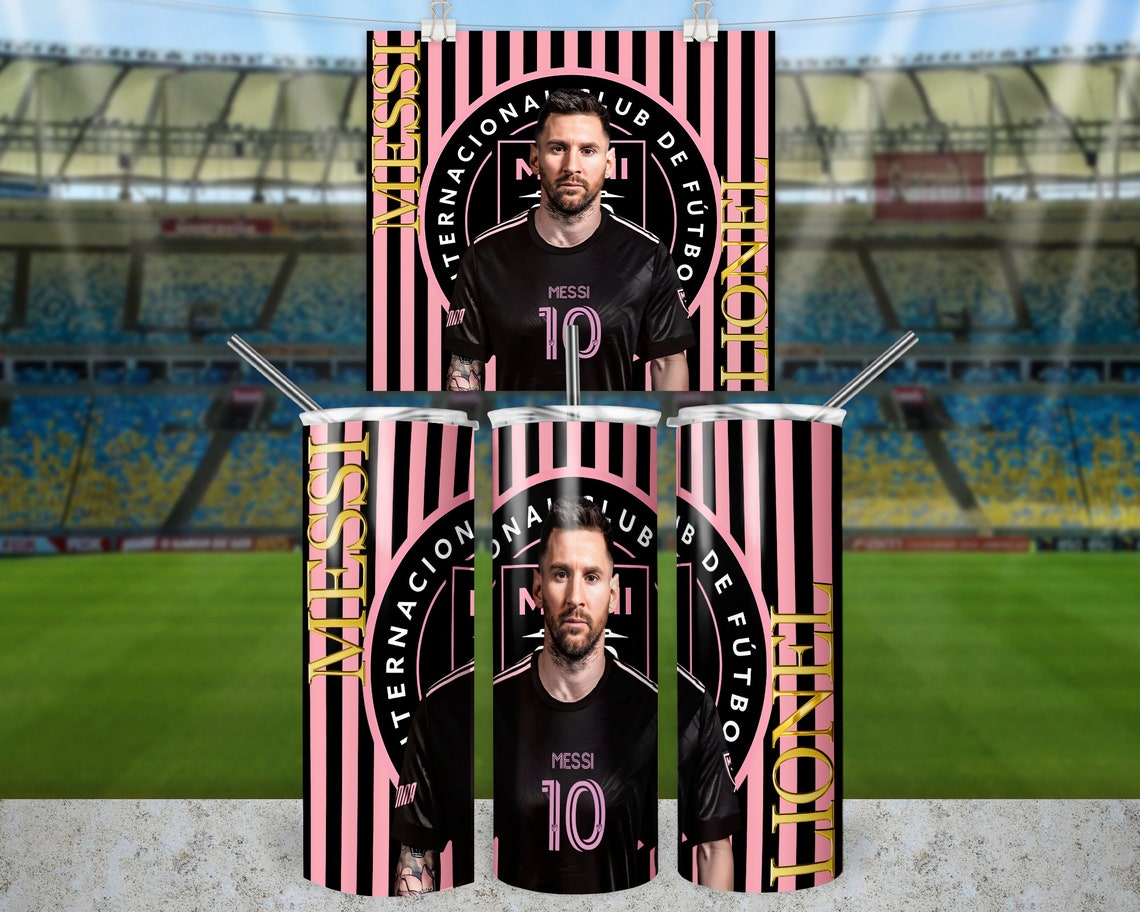 Lionel Messi Tumbler, 20oz Skinny Tumbler Wrap Design Sublimation, 20oz ...