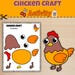 Chicken Craft | Farm Animal | Project Printable| Cut and Paste |E Arly ...