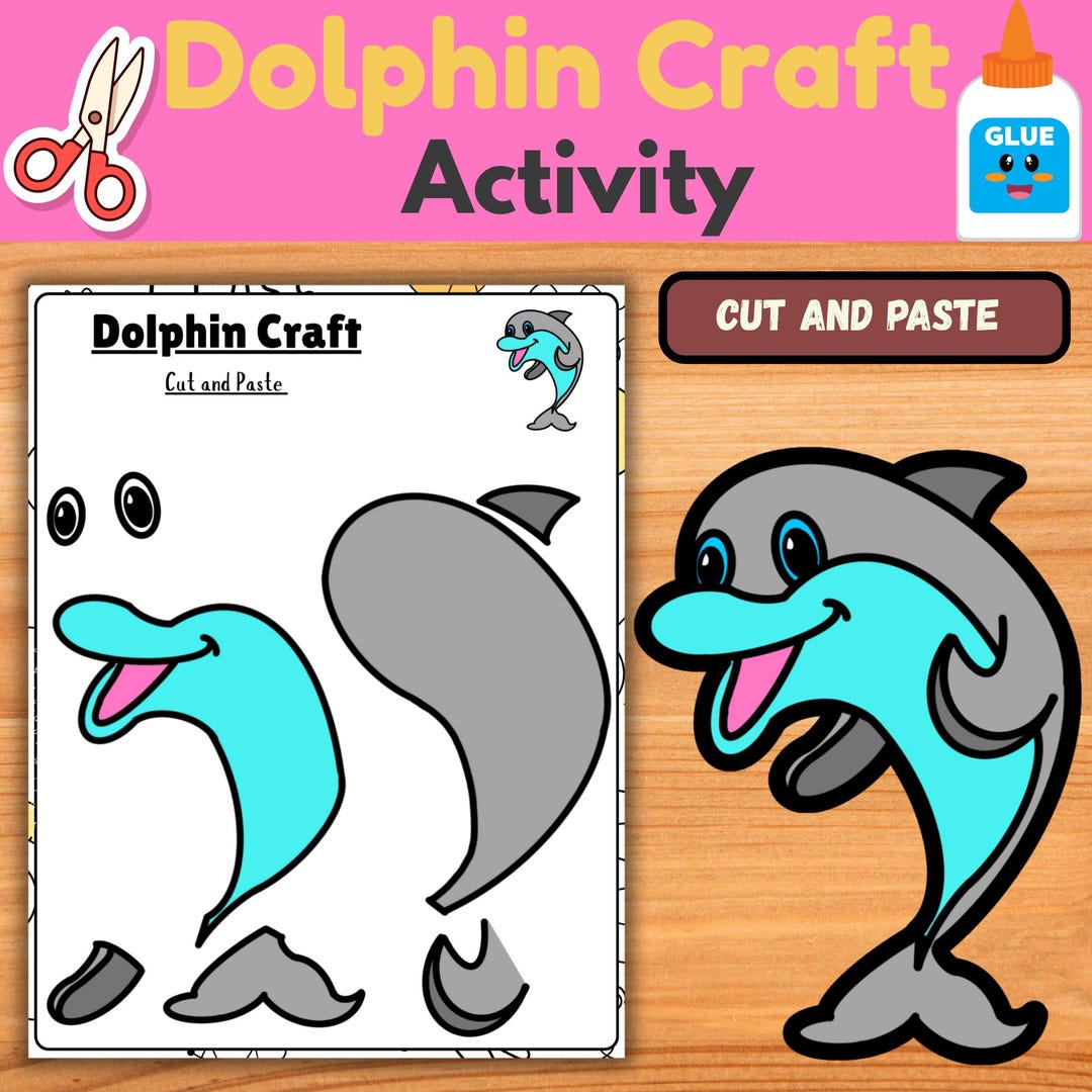 Dolphin Craft Activity | Ocean Animals | Summer Theme Activities ...