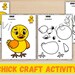 Chick Craft Activity | Spring Animal Cut and Paste (PDF) | Printable ...