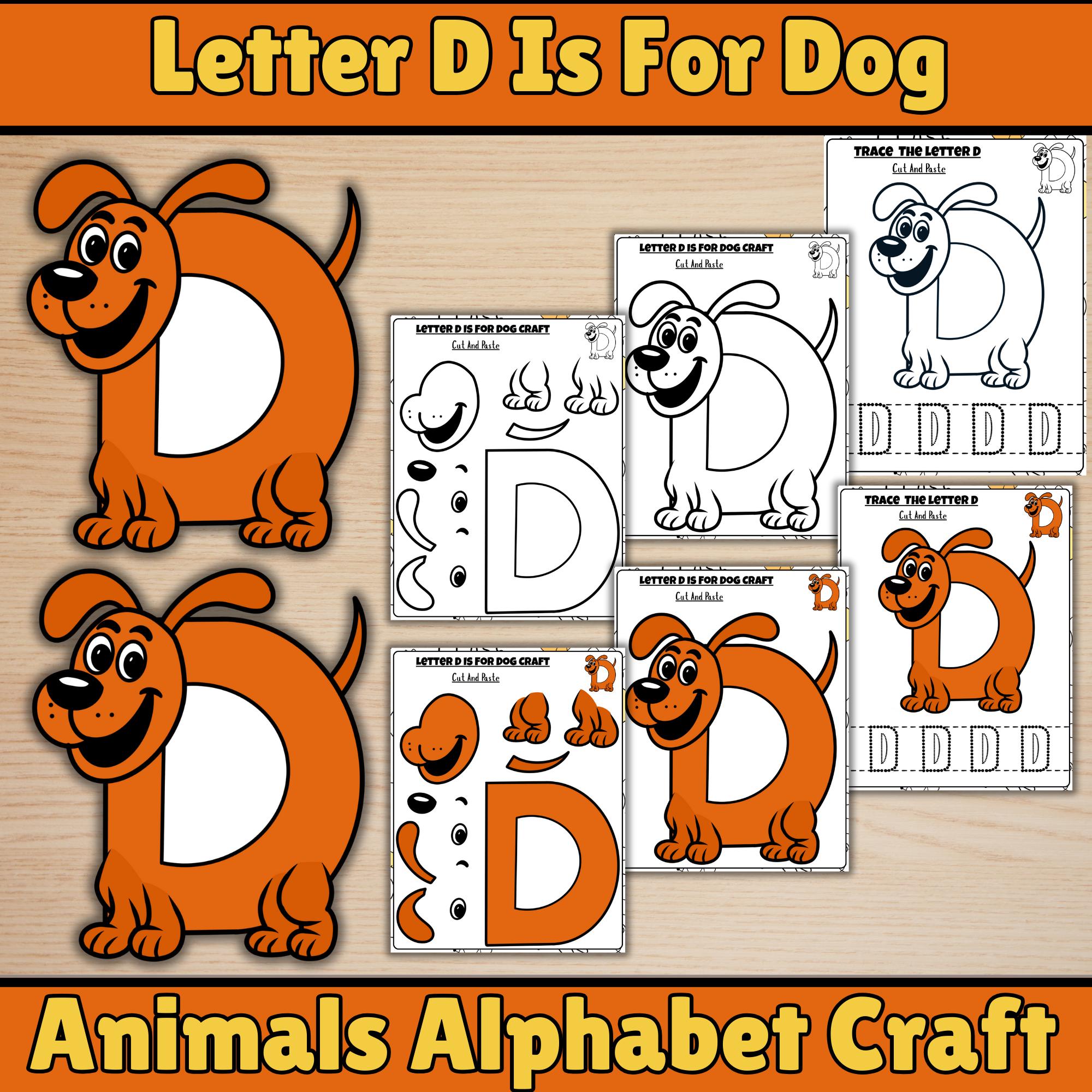 Letter D is for Dog Craft | Alphabet Activity | Cut and Paste | Early ...