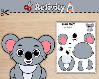 Printable Koala Craft Template for Kids | Australia Day Activities ...
