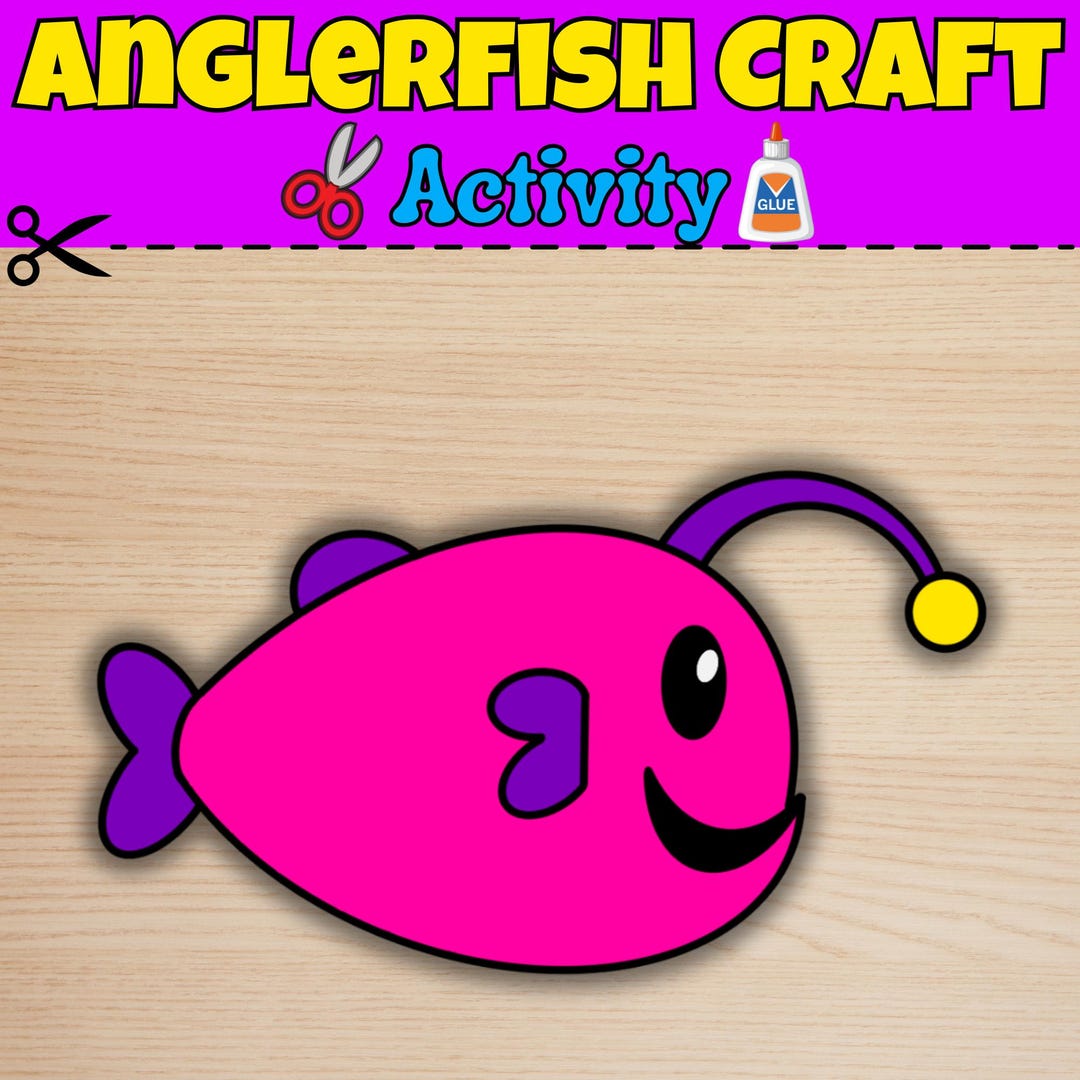 Anglerfish Craft Activity | Ocean Animals | Summer Theme Activities ...