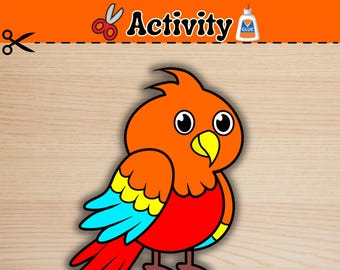 Printable Goldfinch Craft Template for Kids | Spring Bird Activity ...