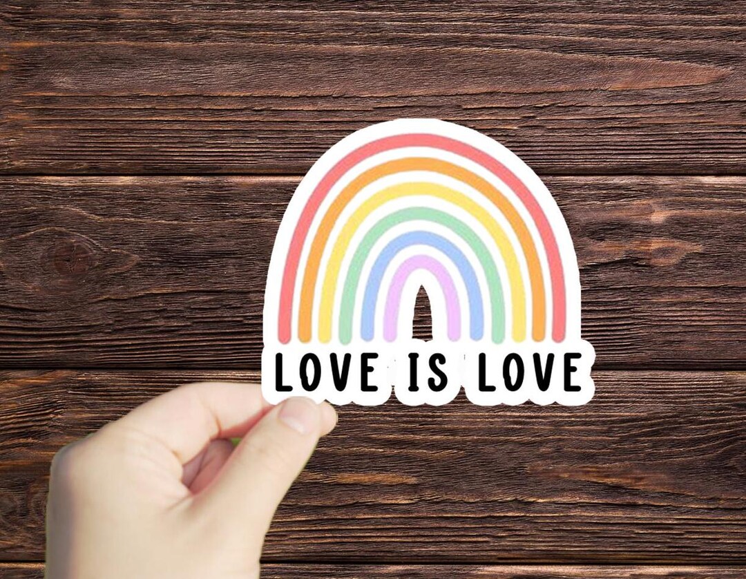 1 Pc Love is Love Sticker, for Laptop, Bottle Sticker, Phone Decal ...