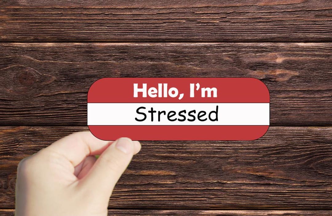 1 Pc Hello, I'm Stressed Sticker, Vinyl Stickers, Water Bottle Stickers ...