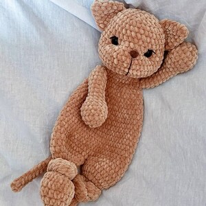 Crochet Cat Snuggler Pattern Amigurumi Kitty Lovey Pattern Cute Kitten ...