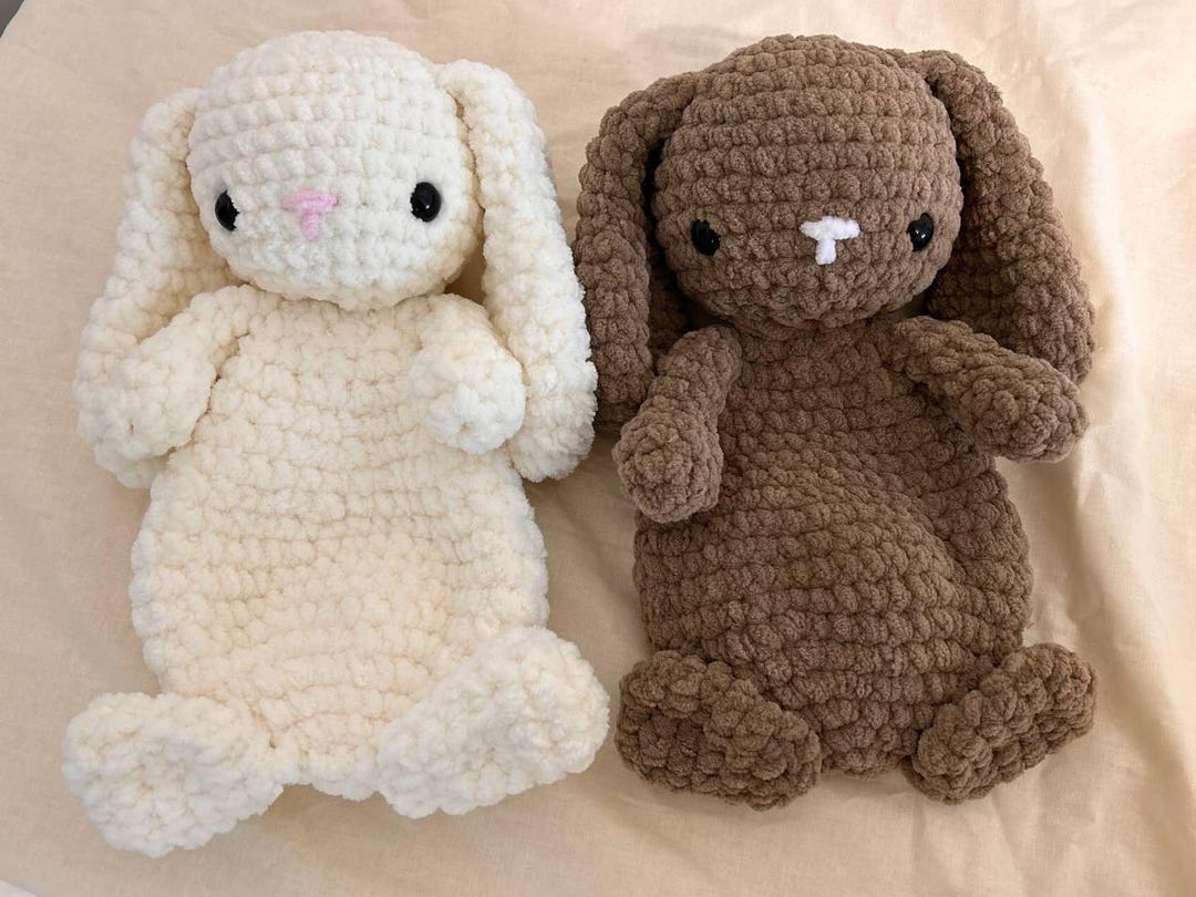 Crochet Bunny Lovey Pattern Amigurumi Rabbit Snuggler Tutorial Crochet ...