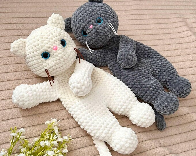 Crochet Cat Snuggler Pattern: Amigurumi Kitten Lovey (PDF Pattern) - Etsy
