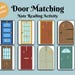 Door Matching Activity | Note Reading Activity | Bass Clef and Treble ...