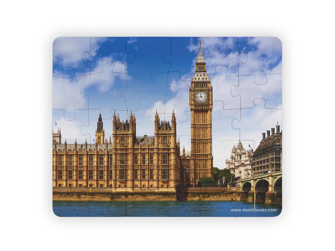 Big Ben Kids' Puzzle, 30-piece, England, World Landmarks Puzzle, Famous ...