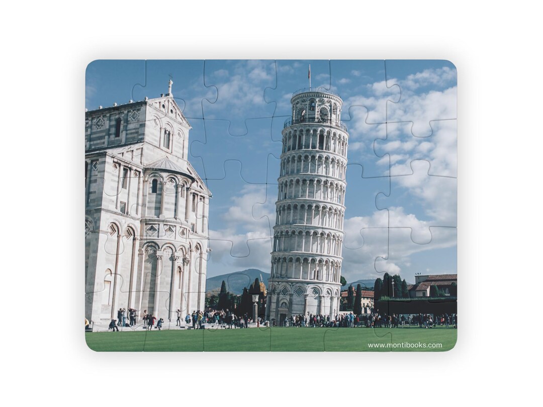 Leaning Tower of Pisa Kids' Puzzle, 30-piece, Italy, Montessori Puzzle ...
