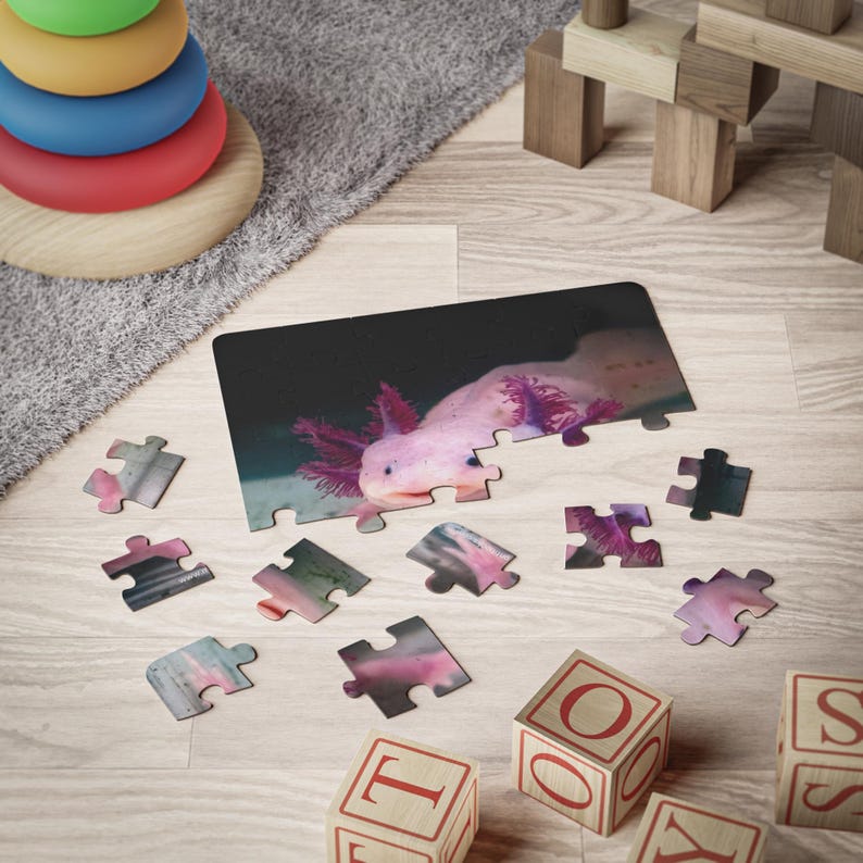 Axolotl Kids' Puzzle, 30-piece - Etsy