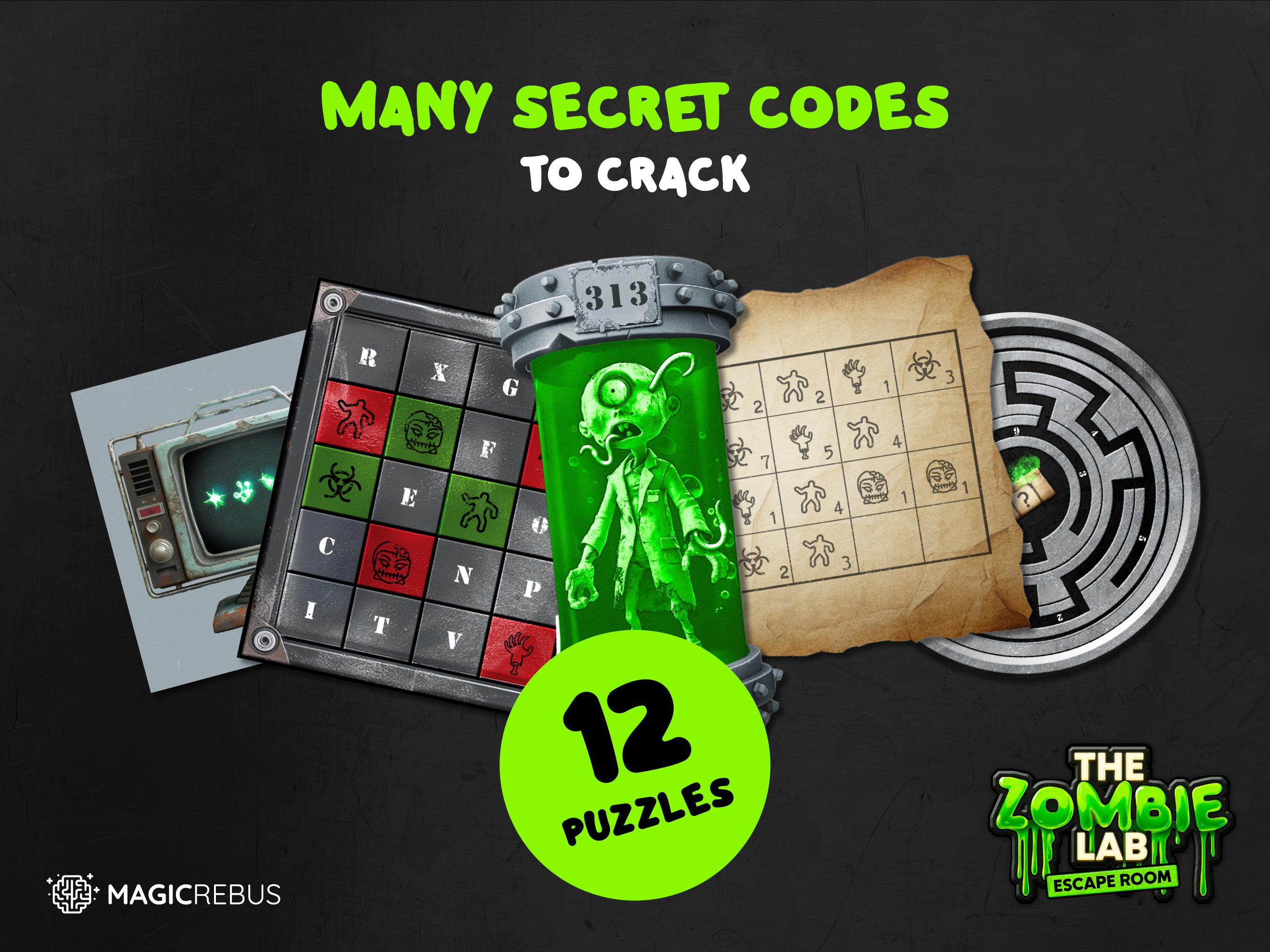 The Zombie Lab - Printable Escape Room for Kids - Easy Set-up - Etsy