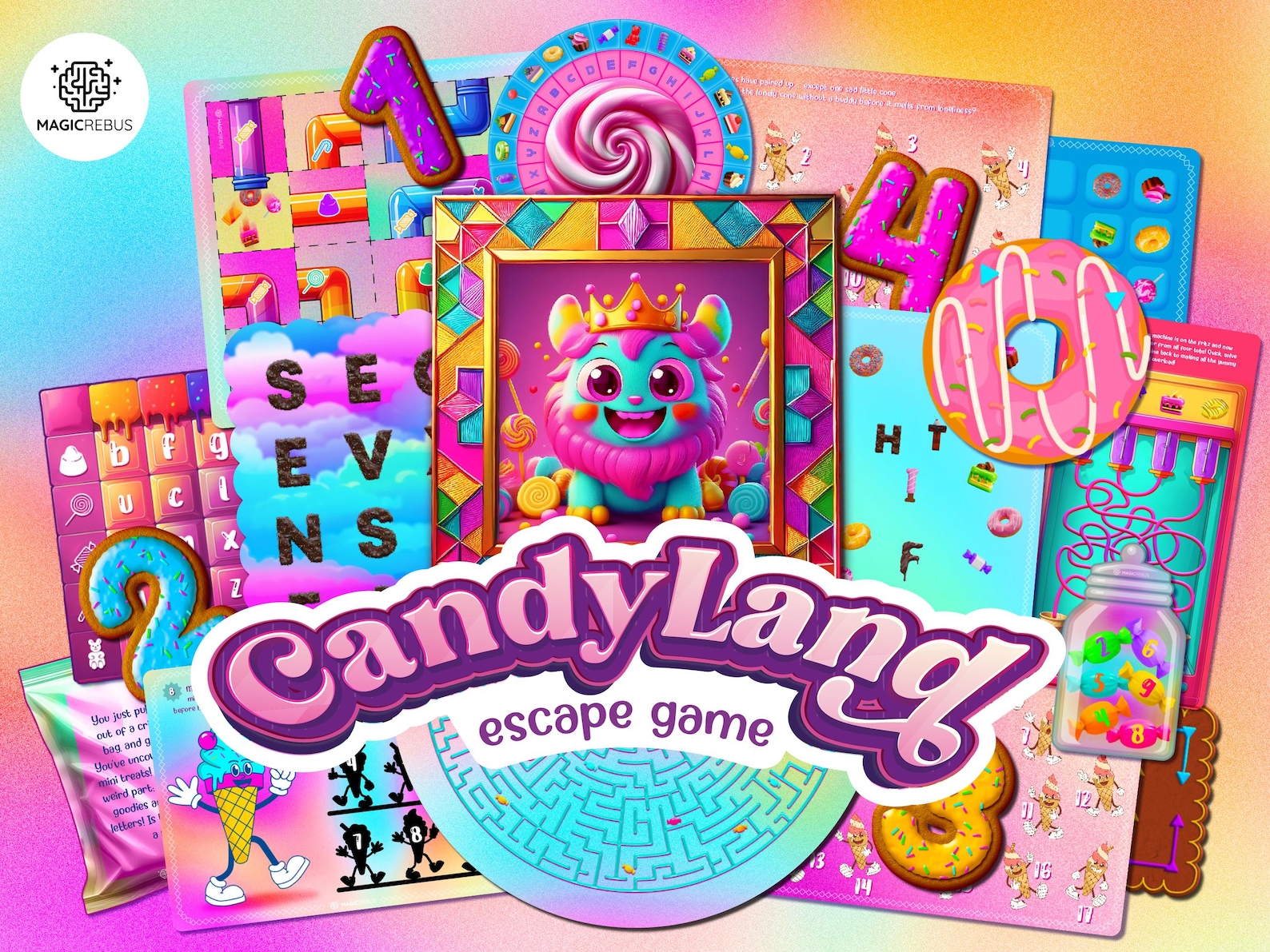 Candyland - Printable Escape Game for Kids - Easy Set-up - Etsy