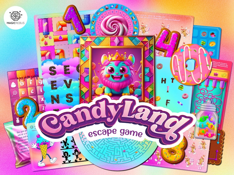 Candyland - Printable Escape Game for Kids - Easy Set-up - Etsy