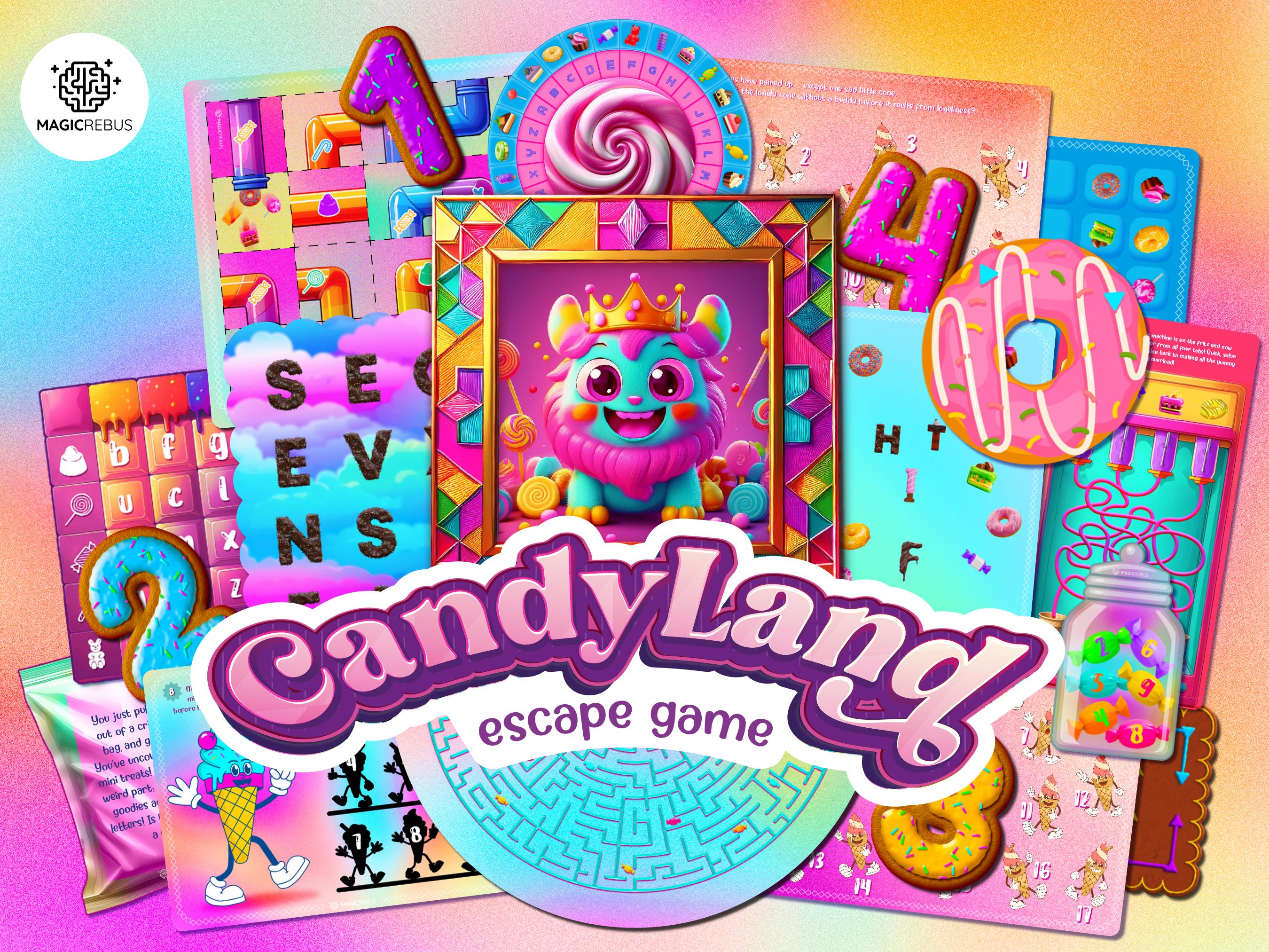 Candyland - Printable Escape Game for Kids - Easy Set-up - Etsy