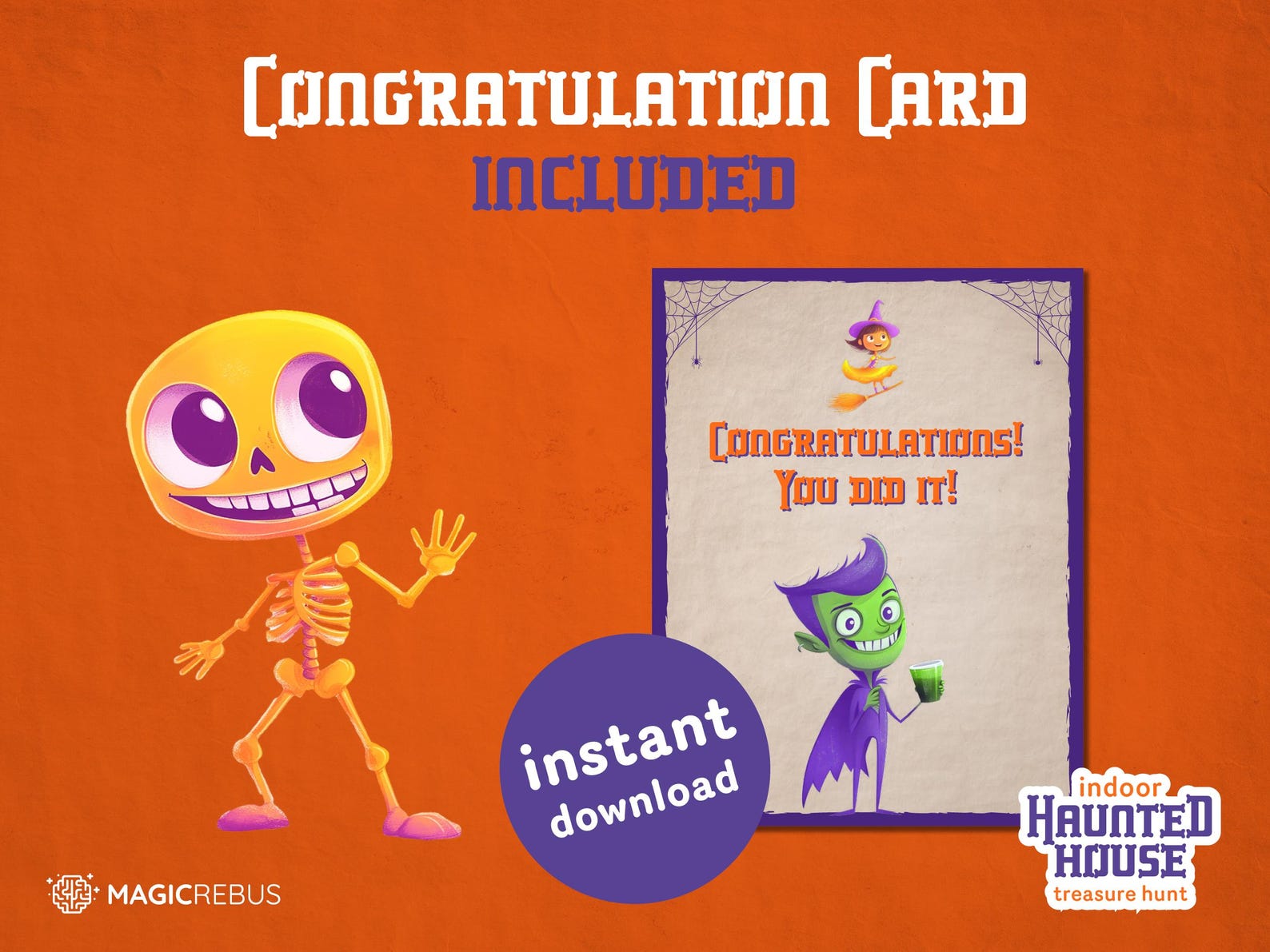 Haunted House Scavenger Hunt: Spooky Clues for Kids, Indoor Treasure ...