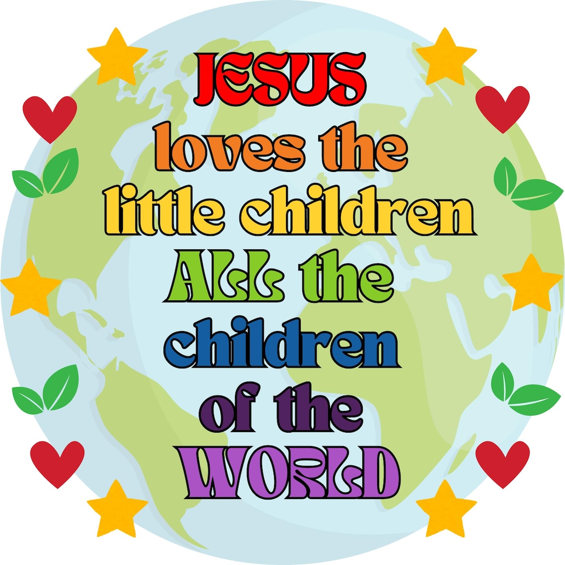 Jesus Loves the Little Children SVG, Jesus, Bible, Kids Jesus, Jesus ...