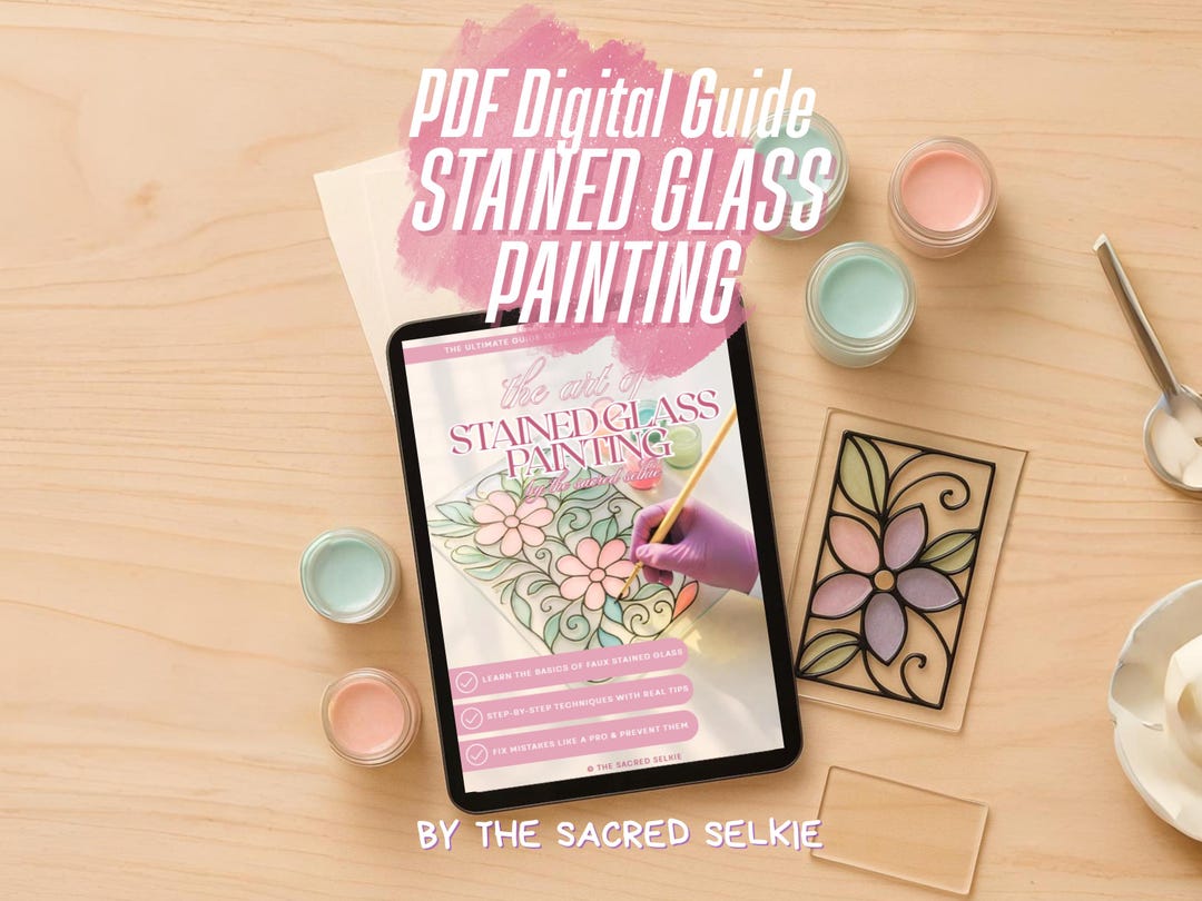 Faux Stained Glass Painting DIY Ebook – English – Beginner Guide + Tips ...