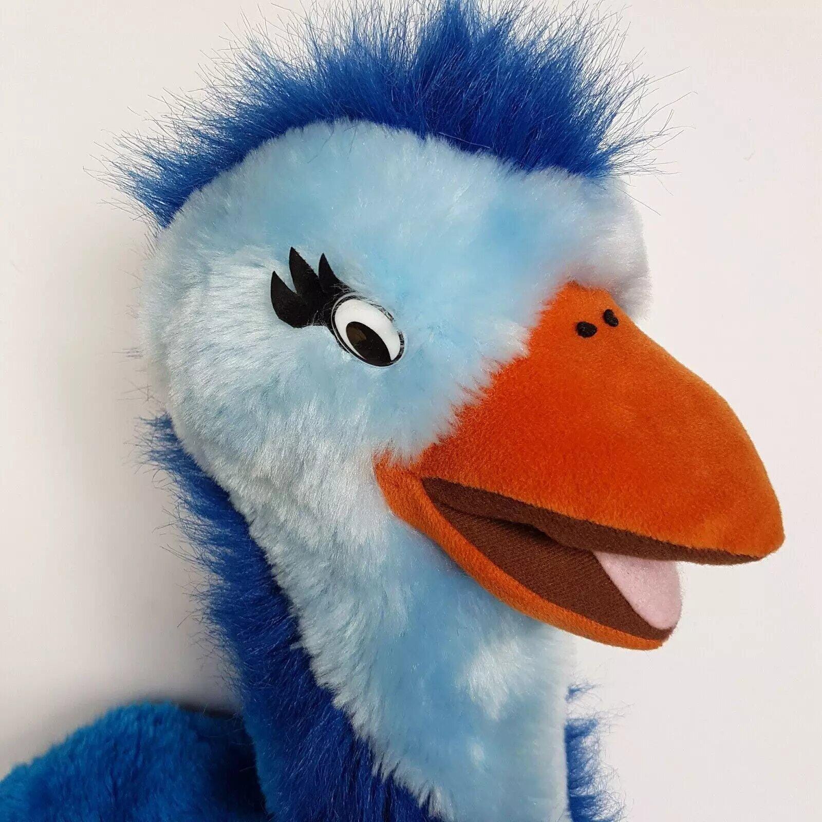 Rare Vintage LARGE 57cm Kangaroo Creek Gang EMILY Emu Hand Puppet Plush ...