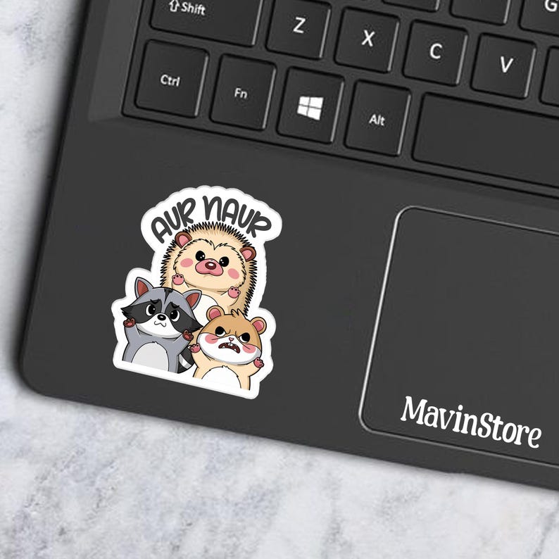 Possum Hamster Raccoon Aur Naur Cute Sticker Sticker, Meme Sticker ...