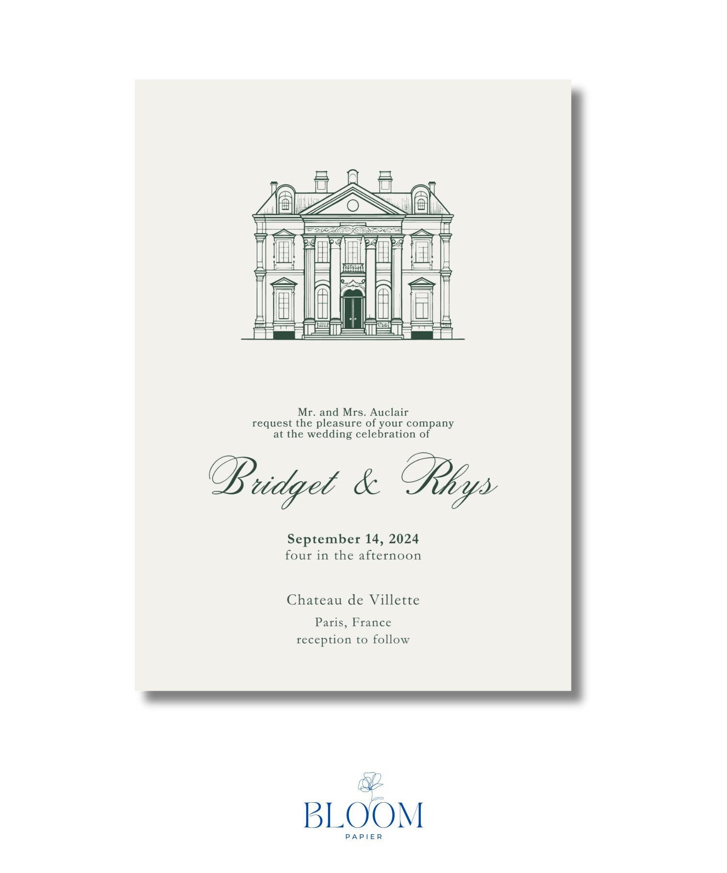 Old Money Collection - Wedding Invite (digital Download, Editable Canva ...