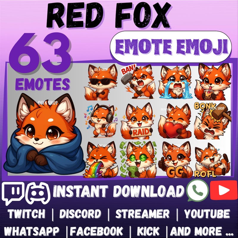 Red Emoji Bundle - Etsy UK