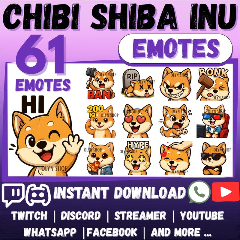 Dog Youtube Emoji - Etsy