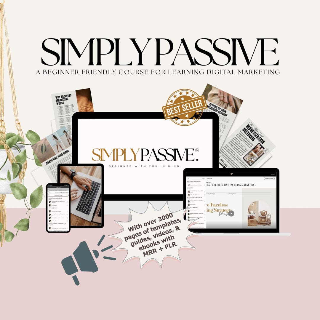 SIMPLY PASSIVE With Master Resell Rights, Learn Digital Marketing ...