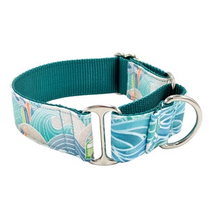 Waves Surfing Beach Van Dog Collar | Beach Daze | Martingale or Flat ...
