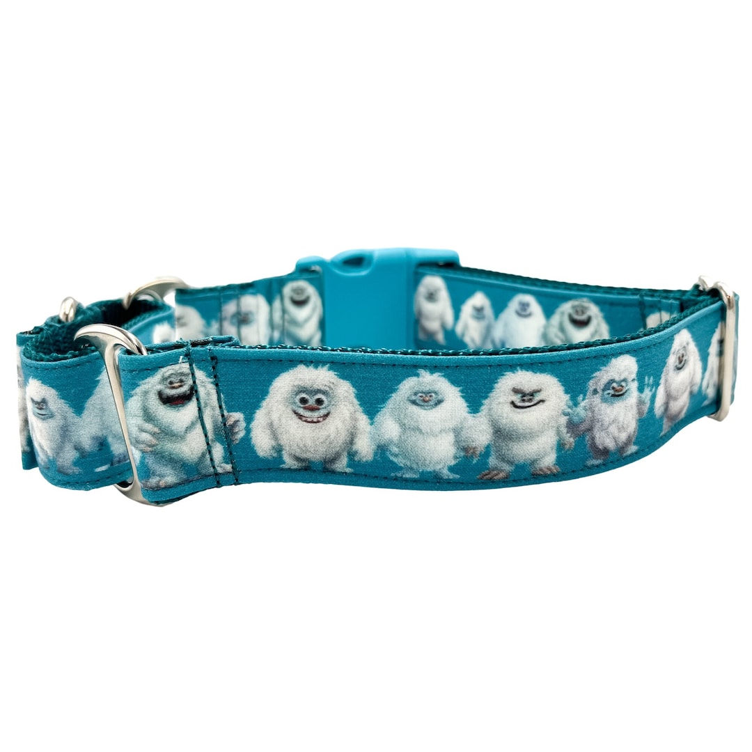 Yeti Abominable Snowman Dog Collar / Yeti Crew / Martingale or Buckle ...