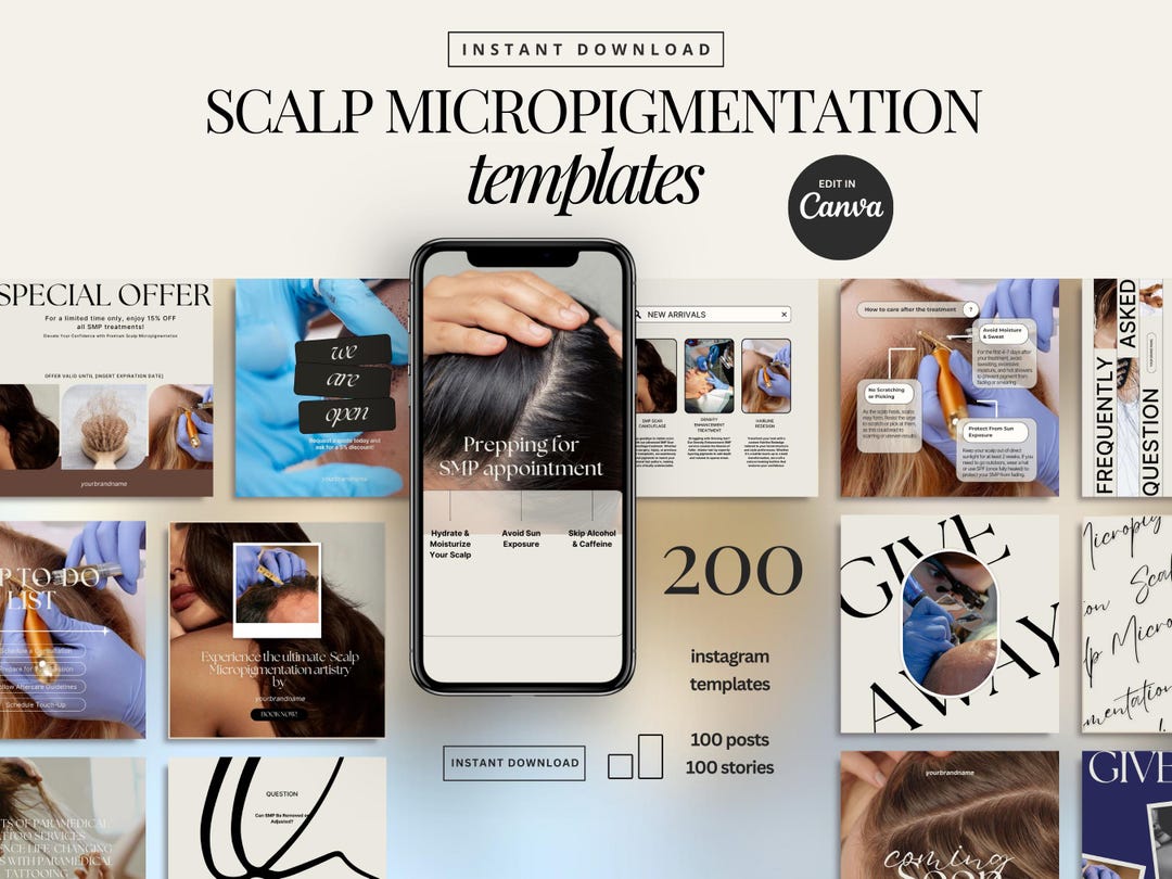 SMP Instagram Templates: PMU Social Media Posts (canva Editable) - Etsy