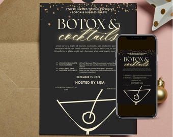 Botox Party Invite, Botox Special Flyer, Spa Flyer Template, Promotion ...
