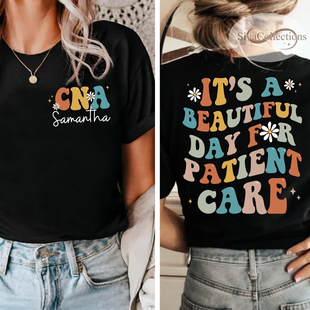 Custom CNA Nurse Shirt, Personalized Certified Nursing Assistant Tee ...