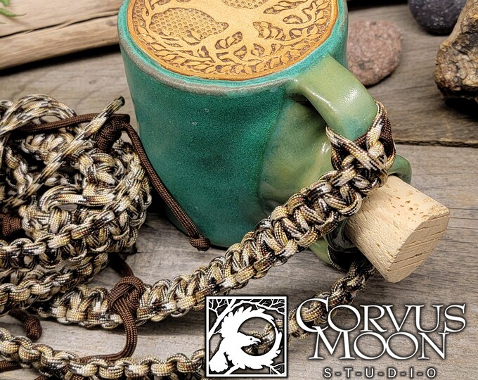 Costrel Bottle Pilgrim Flask Canteen Tree of Life Renaissance Fair ...