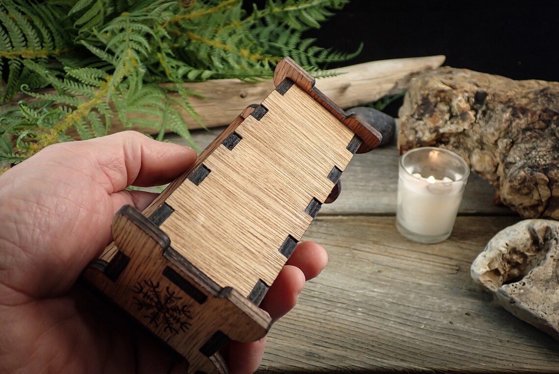 Wooden Viking Keepsake Box Wiccan Norse Scandinavian - Etsy